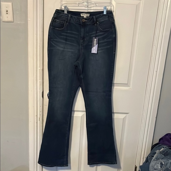Meri Skye | Jeans | Nwt Meri Skye Blue Flare Wide Leg Jeans | Poshmark